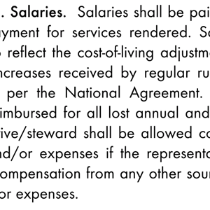 NRLCA Constitution - Article IX, Section 11.png | Rural Mail Talk