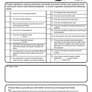 PS Form 4056.png | Rural Mail Talk